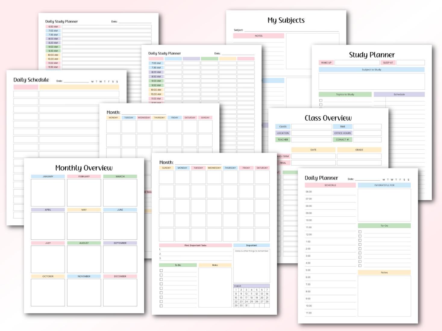 Printable Student Planner – Ultimate School Organizer for Success ...