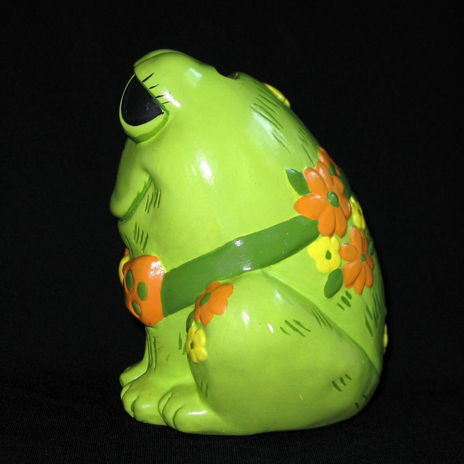 Vintage Chalkware Frog Bank AMY Big Eye Froggy Piggy Bank | Etsy