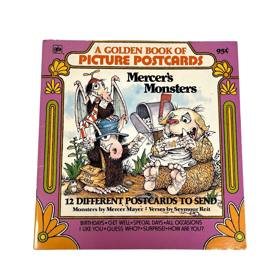 Mercer's Monsters Golden Book of Picture Postcards Mercer Mayer 1977 ...