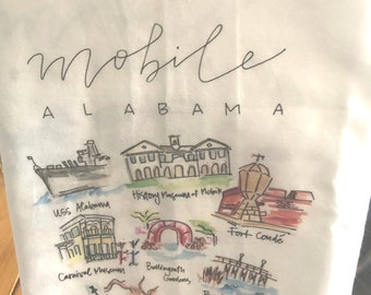 Alabama Tea Towel - Etsy