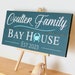 Personalized Family Beach House Sign Choose Your Colors, Lake, Cape ...