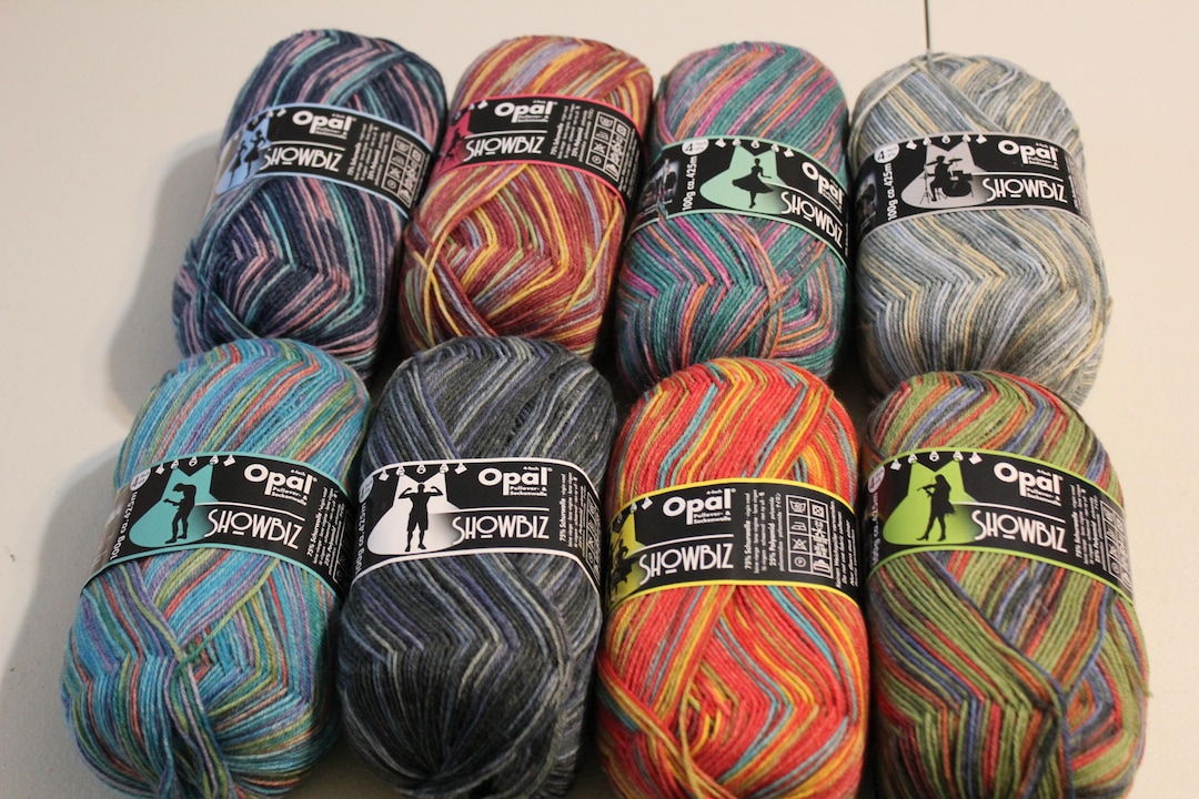 Single Skeins Opal 4 Ply Sock Yarn Showbiz 75% Wool 25 Nylon 100 Grams 462 Yards Superwash ...