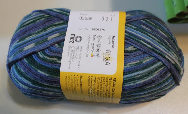 Regia Sock Yarn Arne Carlos Garden Summer Fall Winter Star - Etsy
