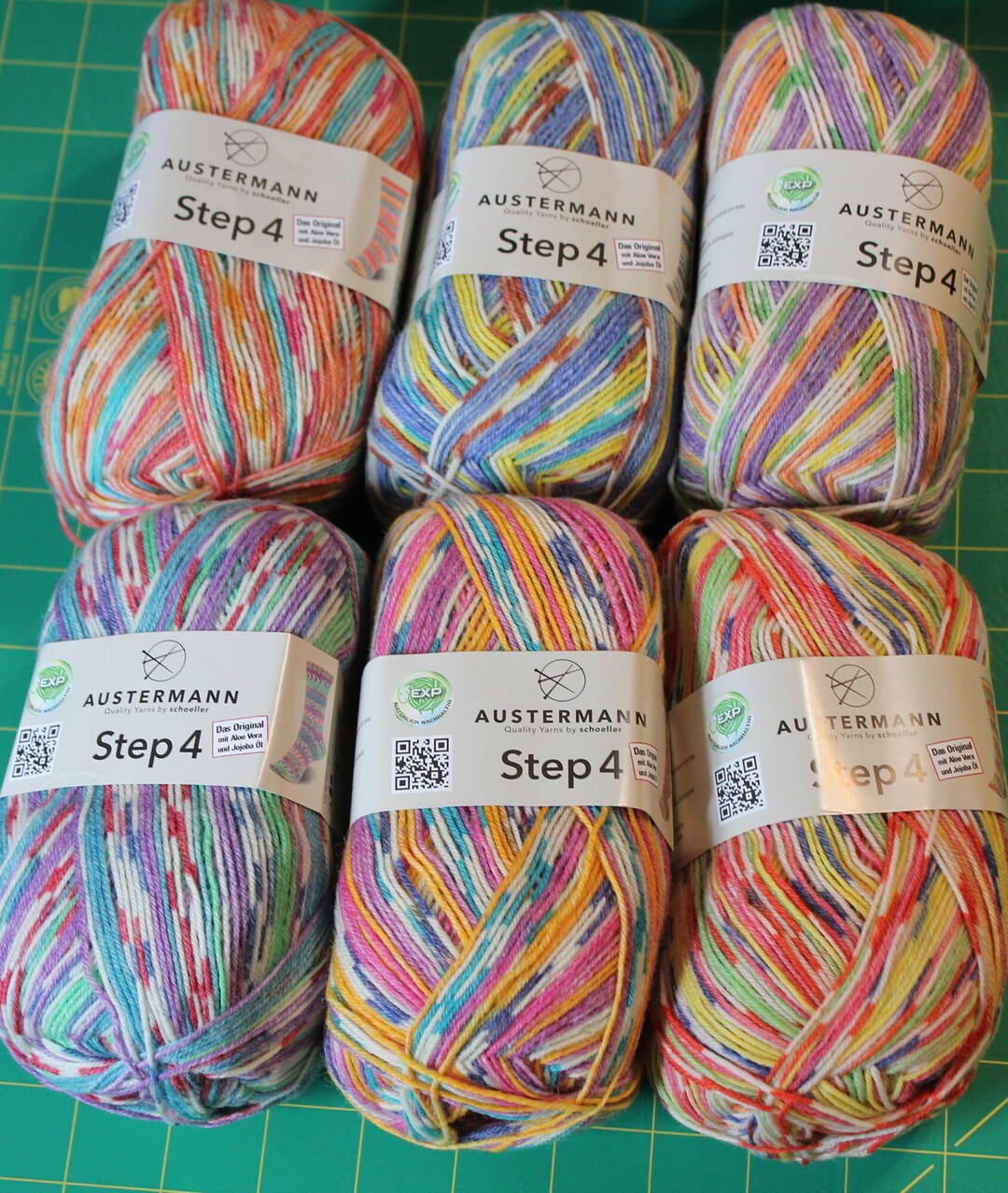 G3: Rio Austermann Sock Yarn Full or Half Set 100 Gr Each 75% Wool 25 ...