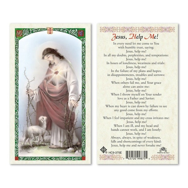Jesus Help Me Prayer Card - Etsy