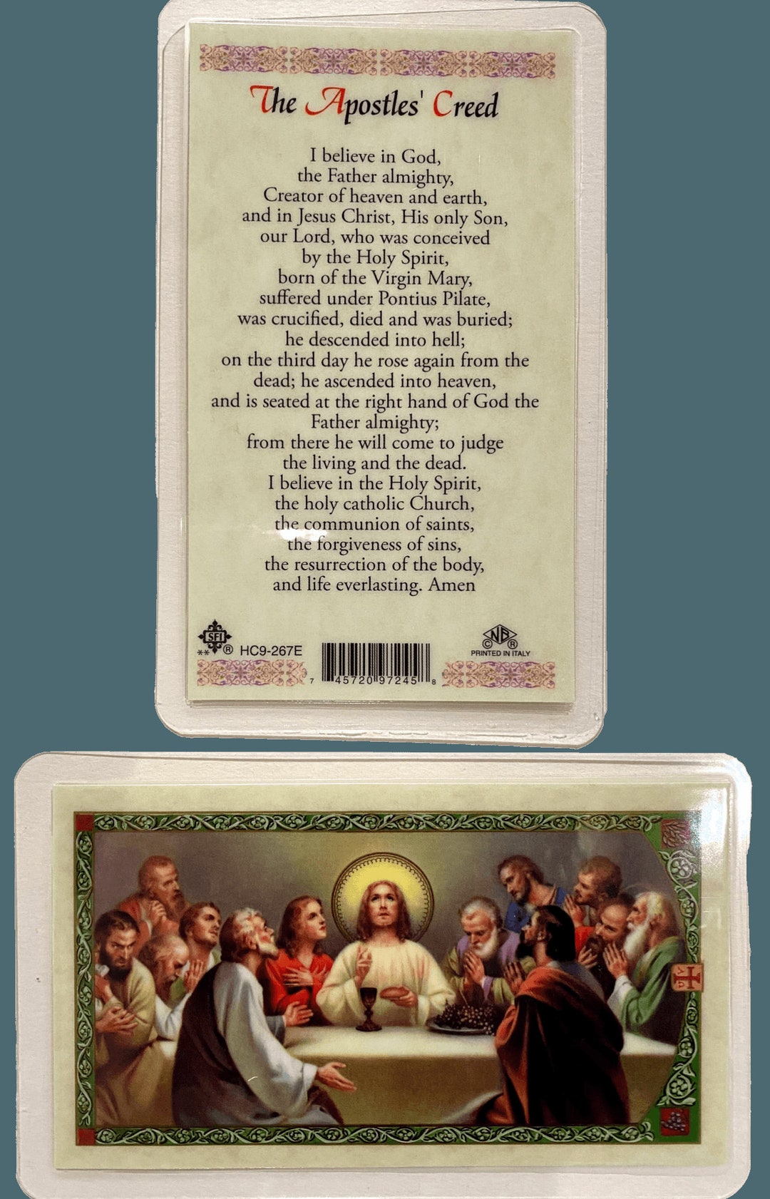 Prayer Card the Apostles' Creed Laminated HC9-267E - Etsy