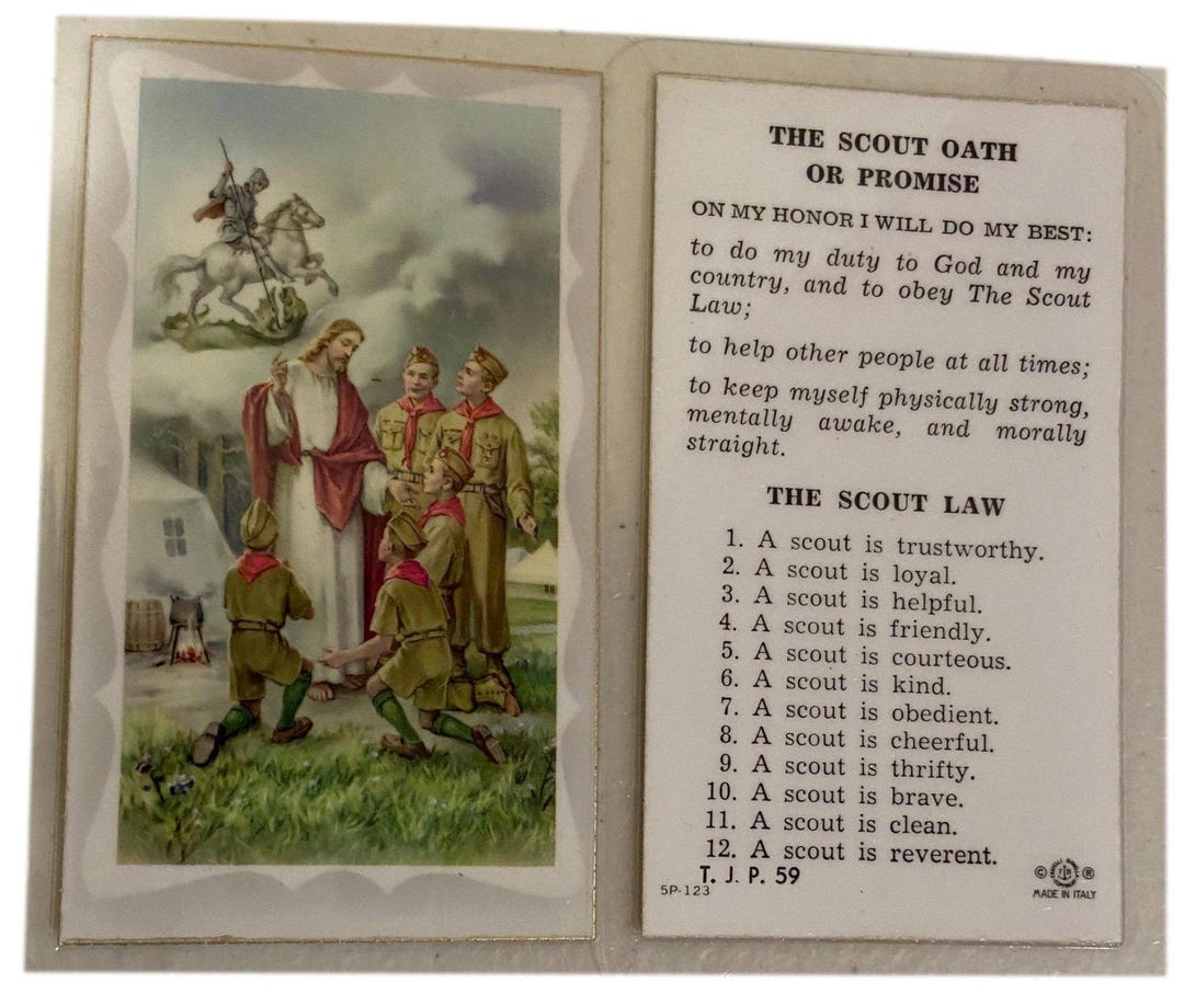 Prayer Card the Scout Oath of Promise Laminated TJP - Etsy