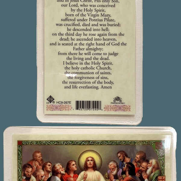 The Apostles Creed Prayer Card - Etsy