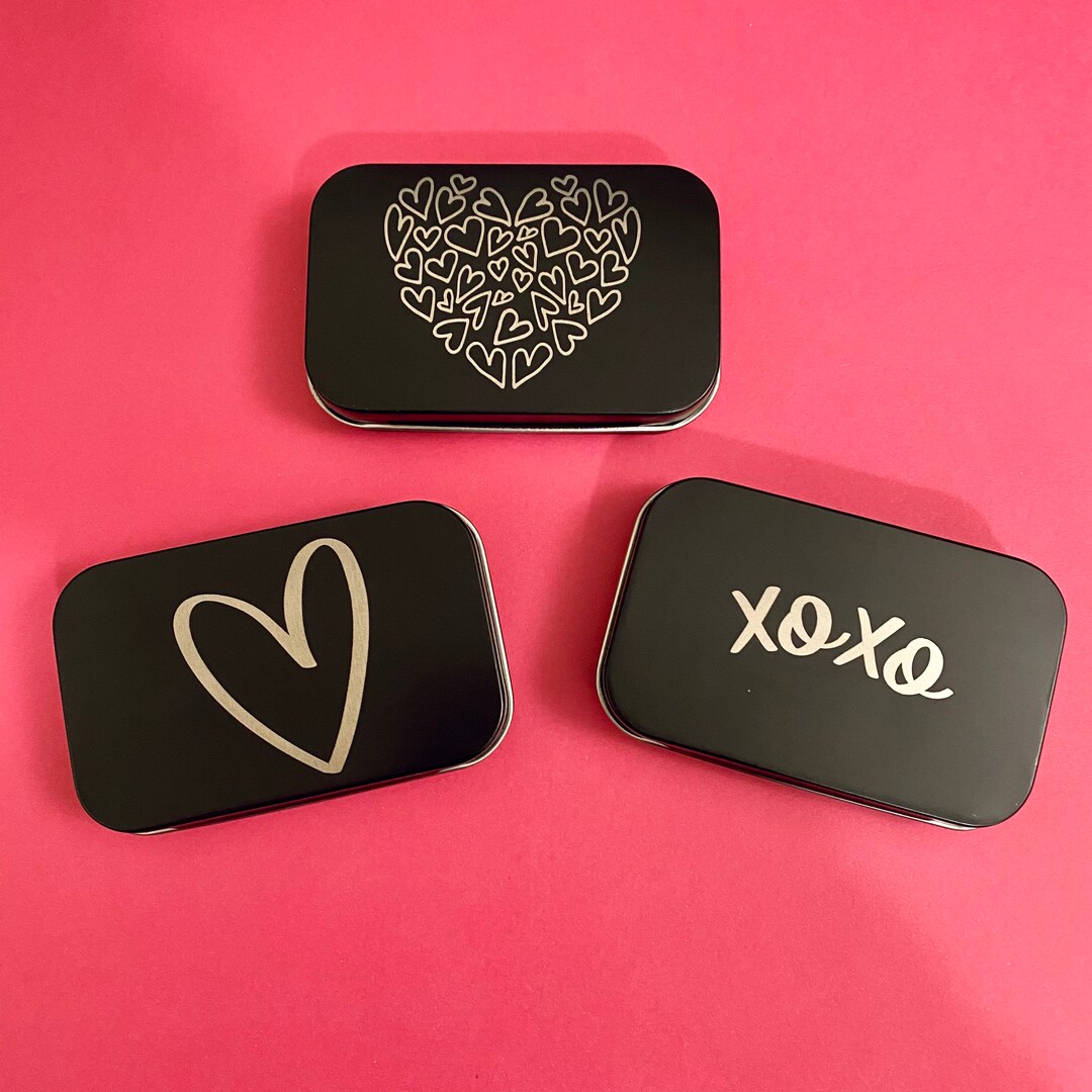 Lots of Love Tins: Engraved Metal Boxes With Lids for Gifting - Etsy