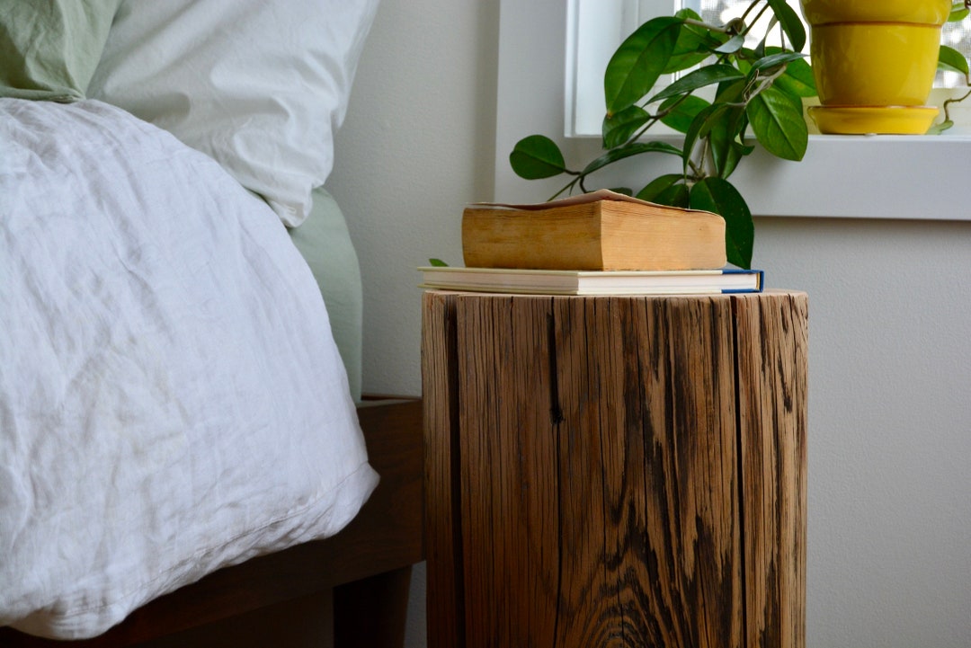 Large Size Reclaimed Cedar Log End Tables Tree Stump Side Table Plant ...