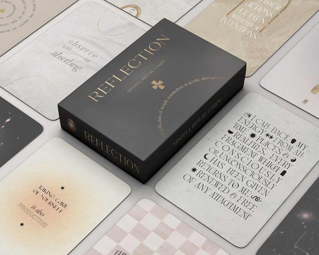 Reflection Mindful Ritual Oracle Cards, Mindset & Affirmation Deck ...