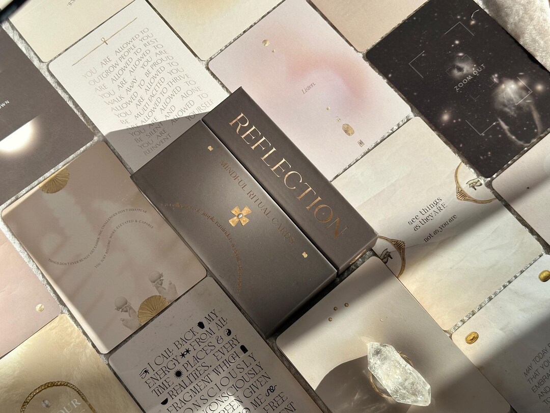 Reflection Mindful Ritual Oracle Cards, Mindset & Affirmation Deck ...