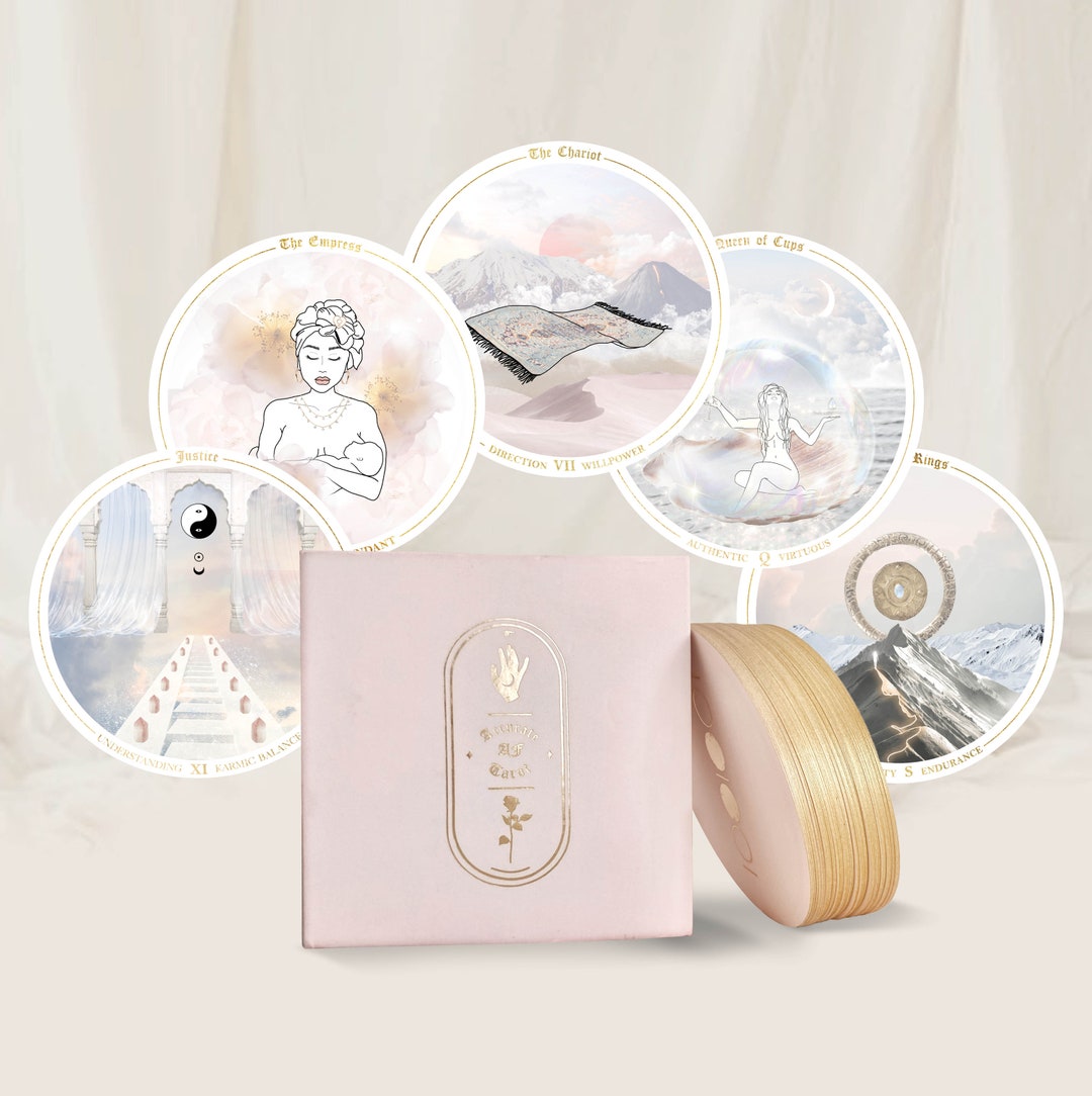 Accurate AF Tarot Deck With Archetype Keywords for Beginners, Round ...