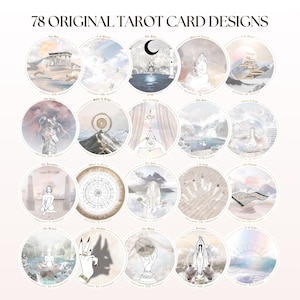 Accurate AF Circle Tarot Deck With Keywords for Beginners & Ethereal ...