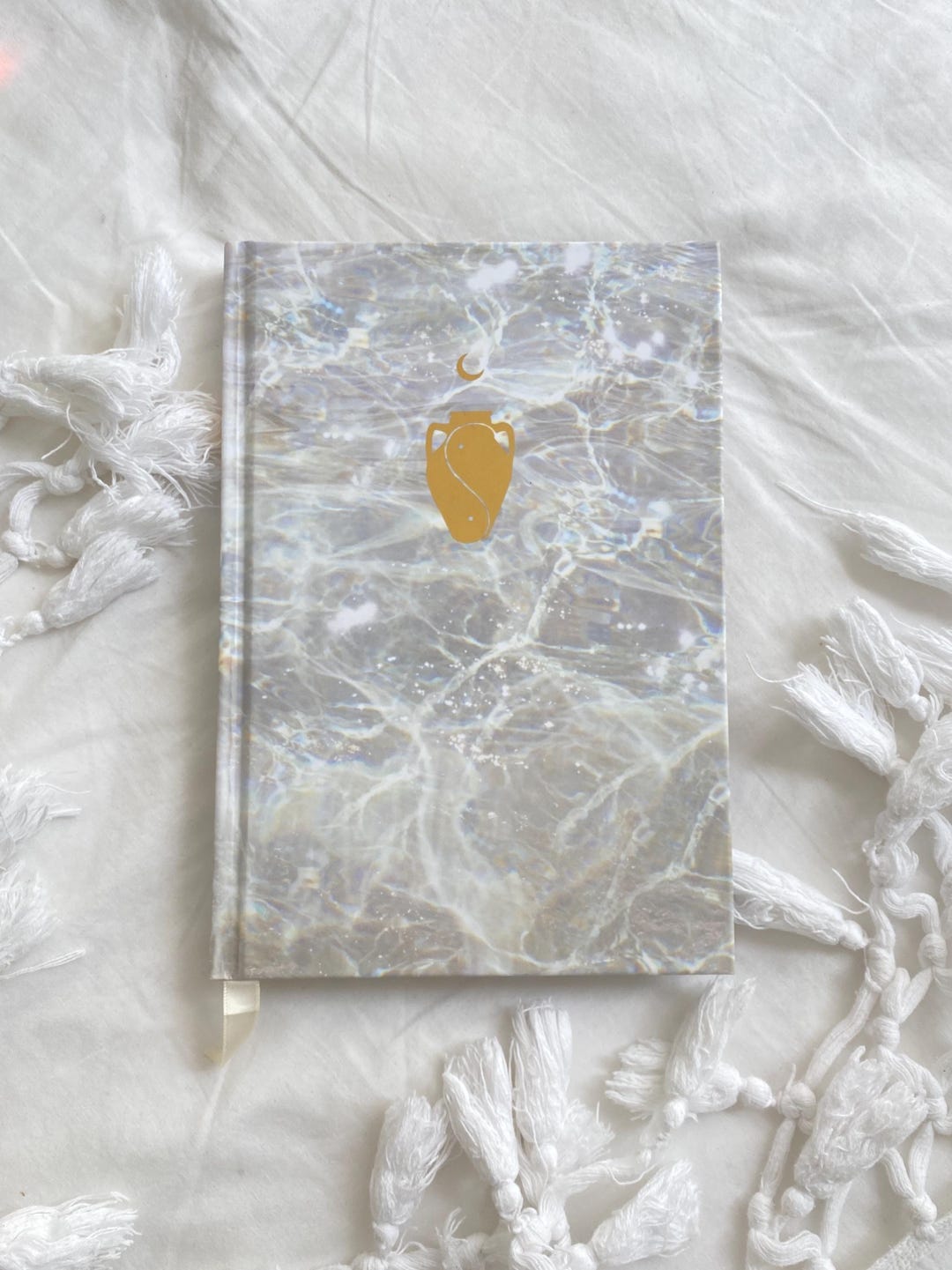 Vessel Vase Notebook | Dot Grid Journal Gold Foil and Gilding | Water ...