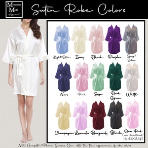 Satin Robe - Girls Trip Gift - Girls Trip Pajamas - Pj's - Spa Robe ...