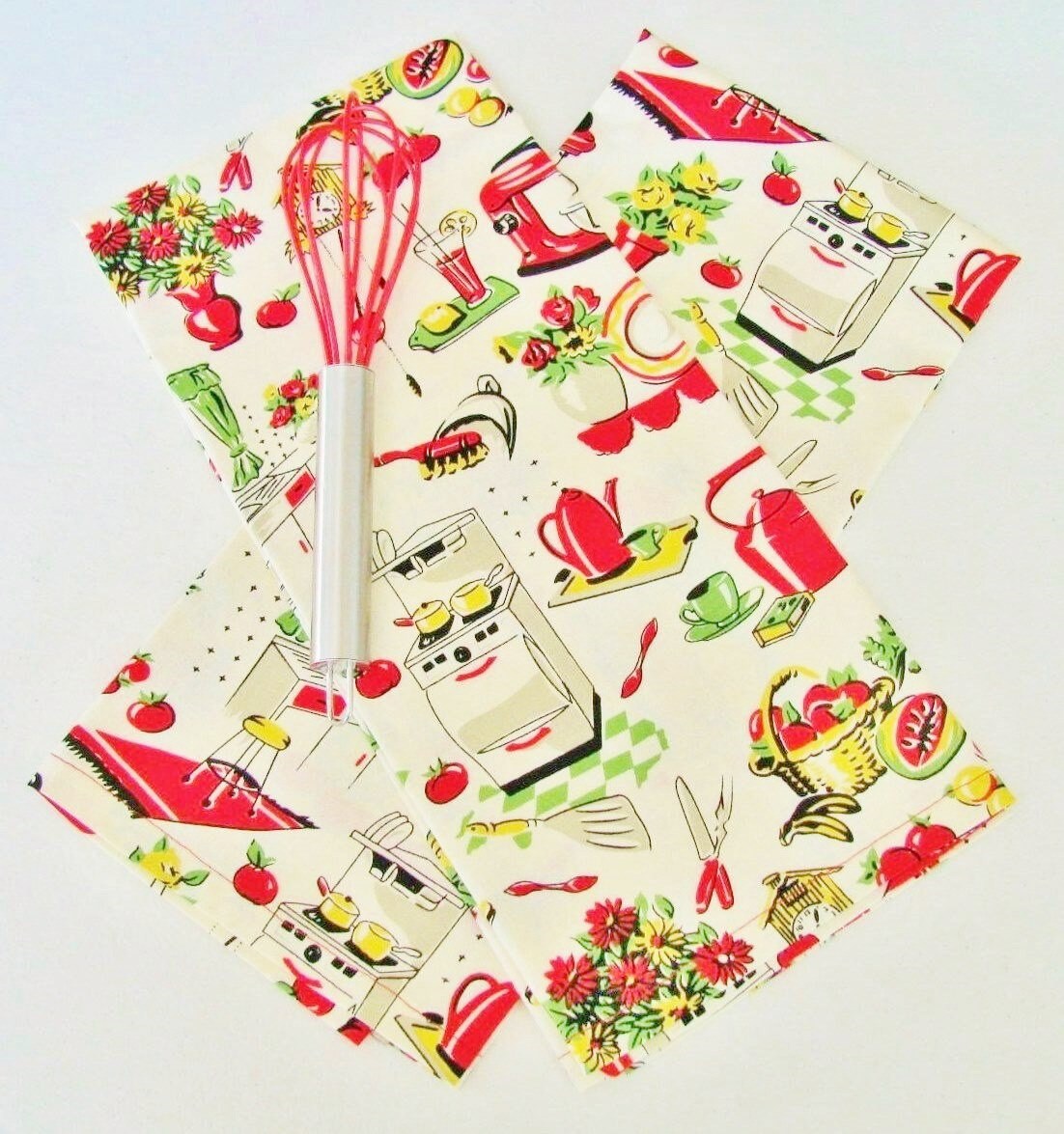 Fifties Retro Kitchen Linens - Etsy