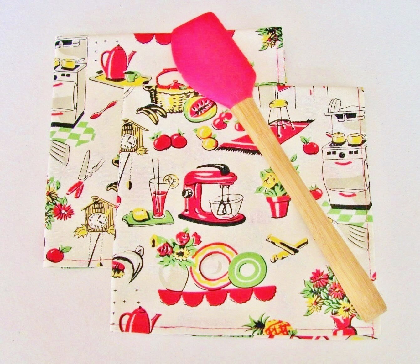 Fifties Retro Kitchen Linens - Etsy