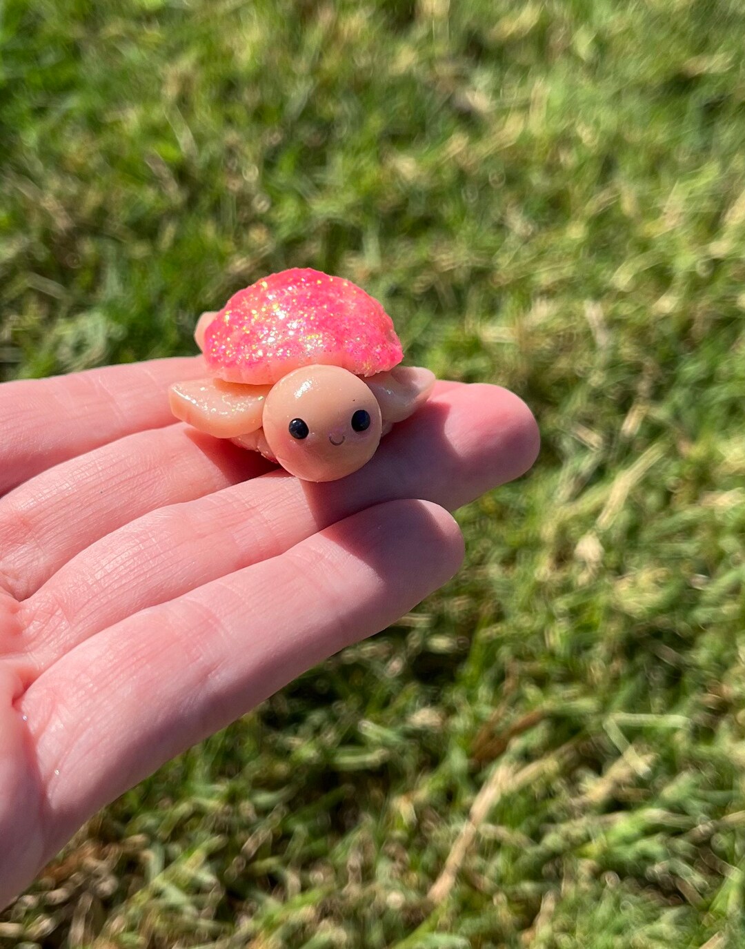 NUEVO Tortuga rosa brillante - Etsy España