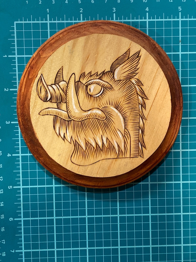 Monty Python and the Holy Grail Black Knight Coat of Arms Boar Crest ...