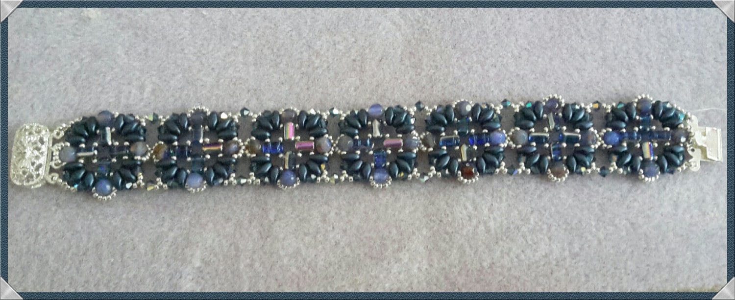 Blue Velvet Bracelet Pattern - Etsy