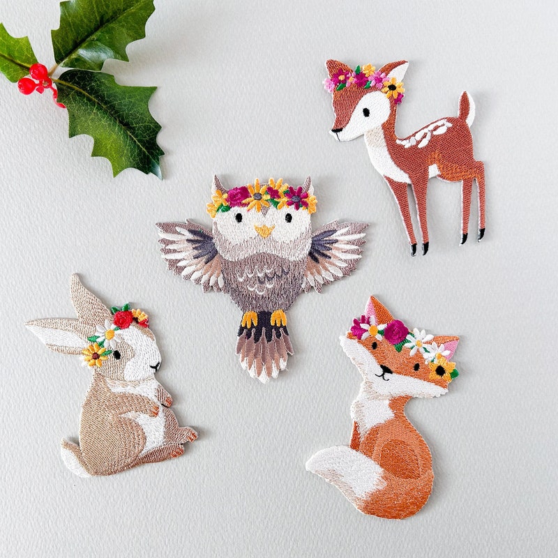 Embroidered Animals Patches - Etsy