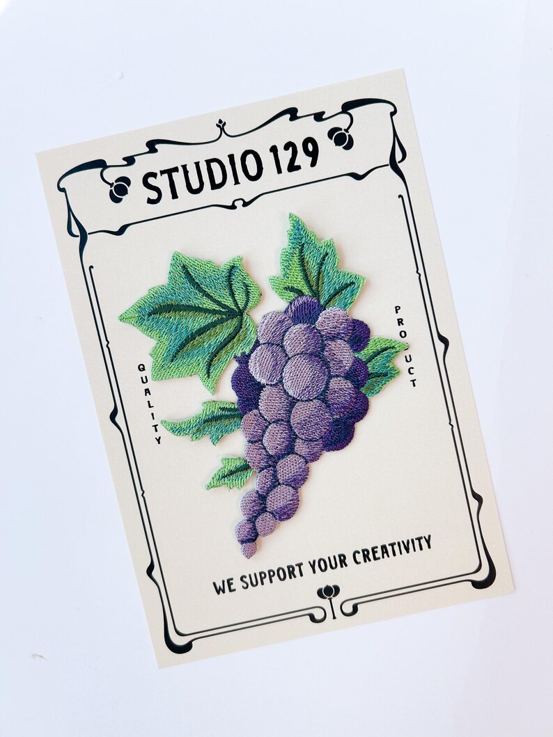 Grapes Iron on Patches, Summer Fruit Patch for Tote Bag Cloths Pouch ...