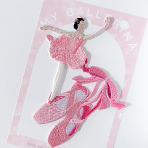 Ballet Ballerina Iron on Patch, Girls Party Faovrs, Ballerina Gift, Pink Birthday Favors ...