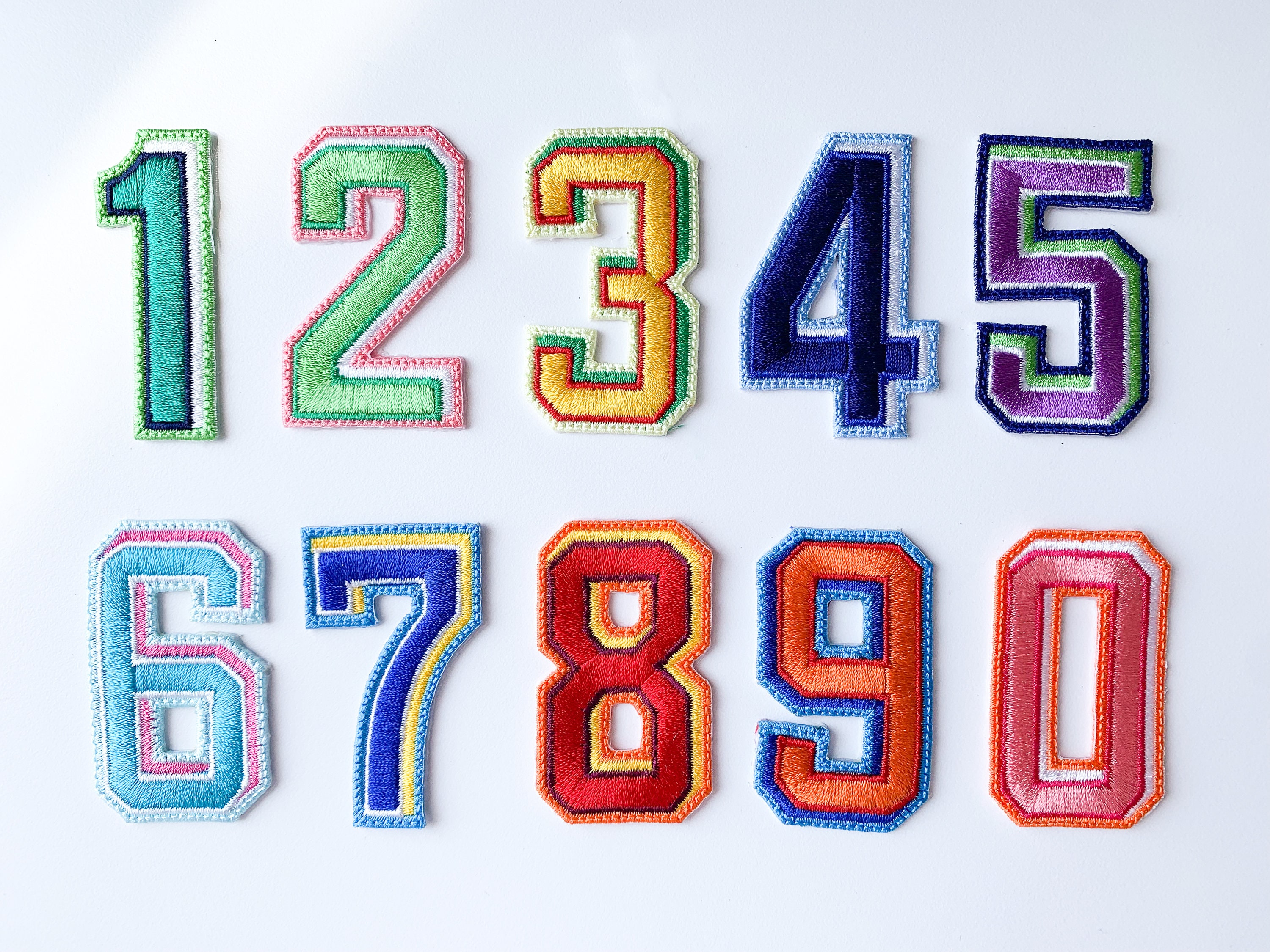 Numbers Iron-on Patches, Sports Numbers Embroidery Patch, Number ...