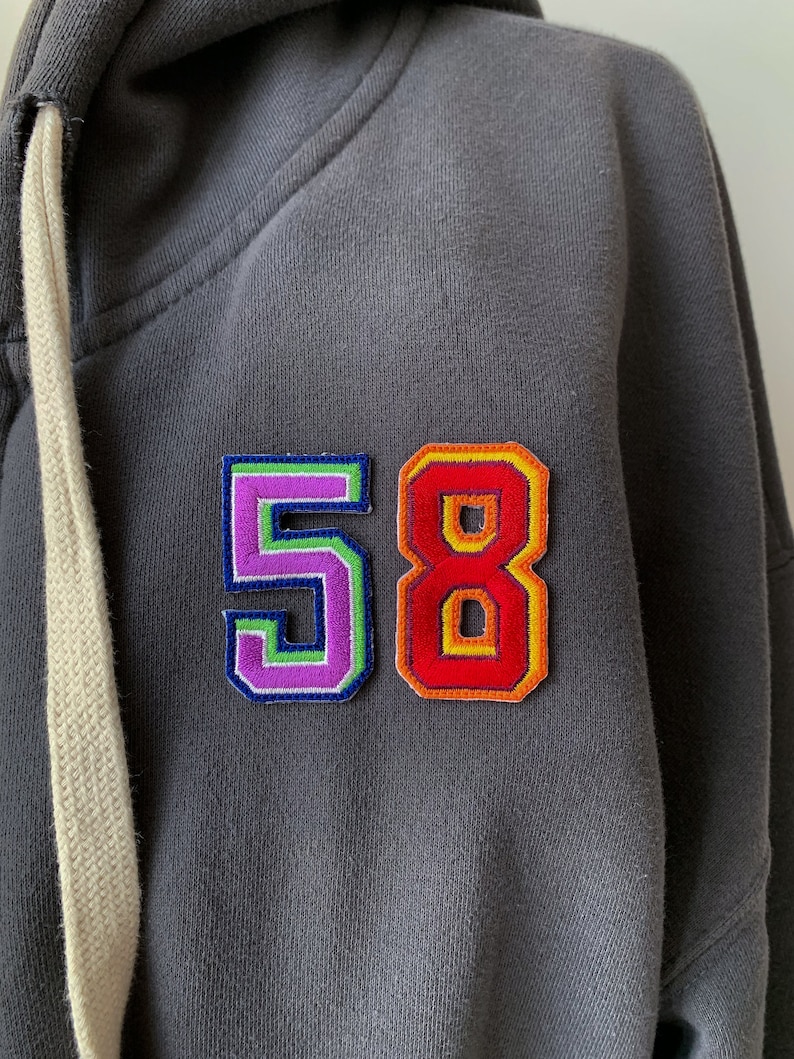 Numbers Iron-on Patches, Sports Numbers Embroidery Patch, Number ...