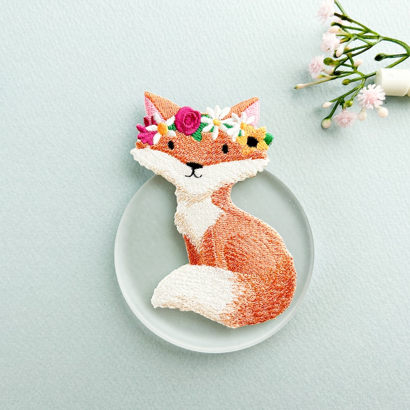 Embroidered Fox Patches - Etsy