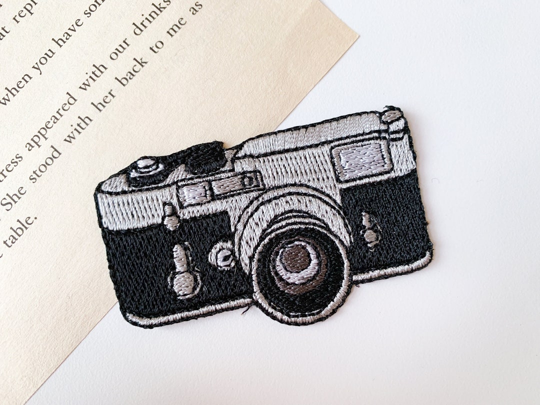Vintage Camera Iron-on Patch, Embroidered Camera Applique, Old Camera ...