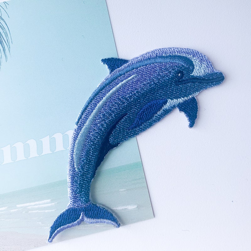 Dolphin Applique - Etsy