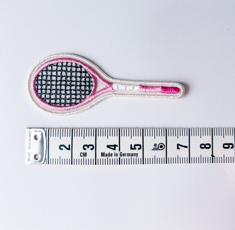 Set of 4 Embroidered Tennis Patch in Blue or Pink, Tennis Bag ...