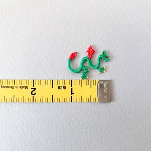 Set of Small Dragon Iron on Patch, Dragon Embroidery Applique, Mini ...