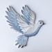 Peace Dove Bird Iron on Patch, Bird Embroidered Dove Applique Badge ...