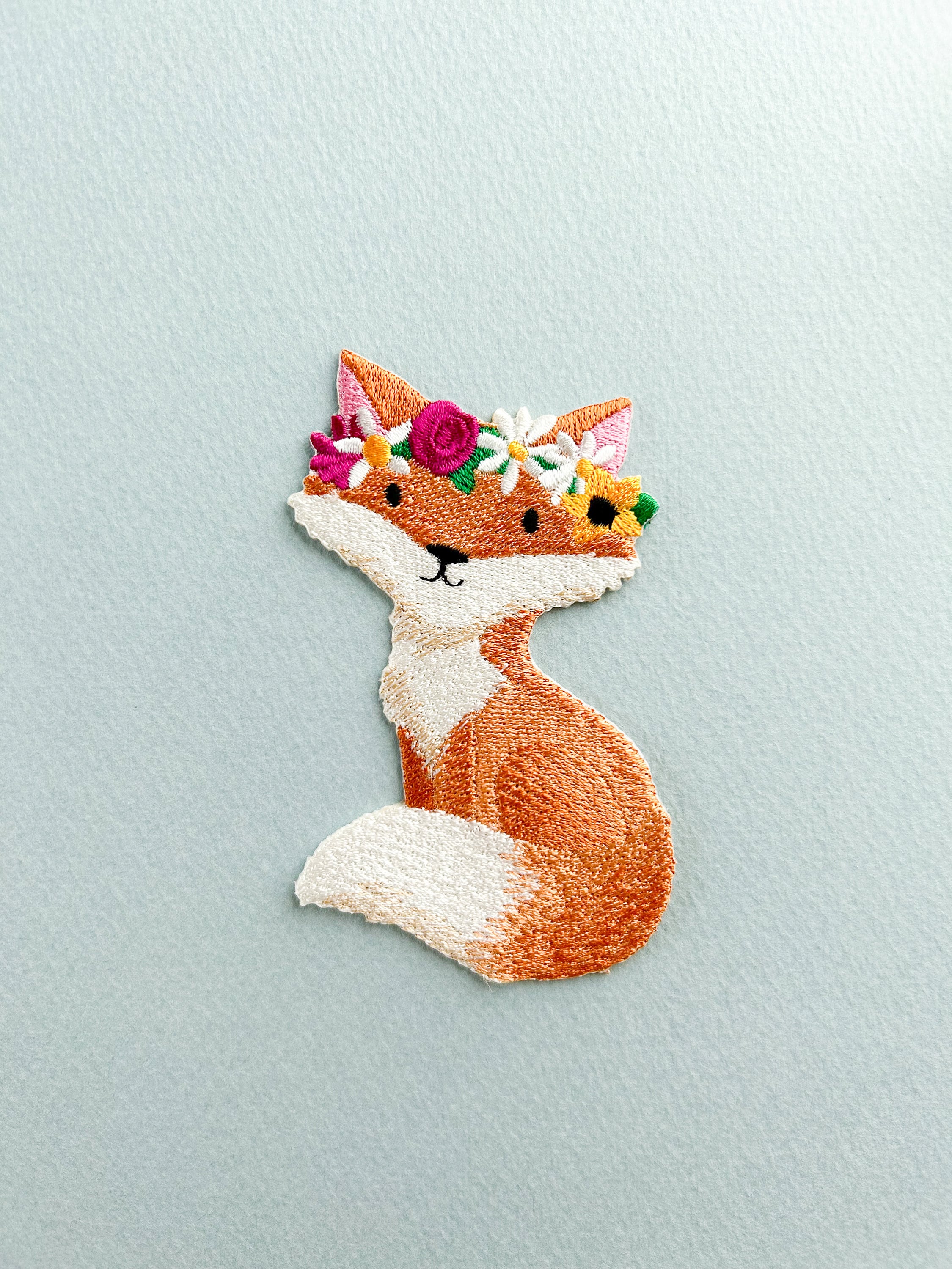 Fox Iron on Patch, Woodland Friends Applique, Forest Animal Fox ...