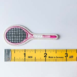 Set of 4 Embroidered Tennis Patch in Blue or Pink, Tennis Bag ...