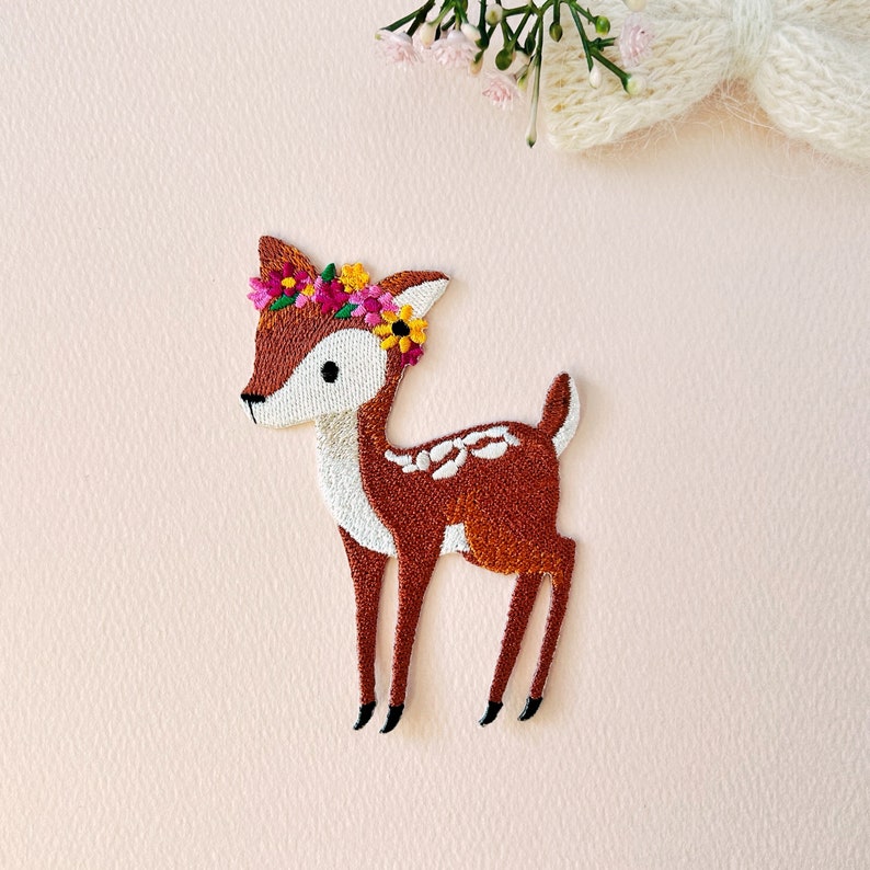 Forest Friends Patch, Woodland Animals Iron on Patches, Deer Owl Rabbit ...