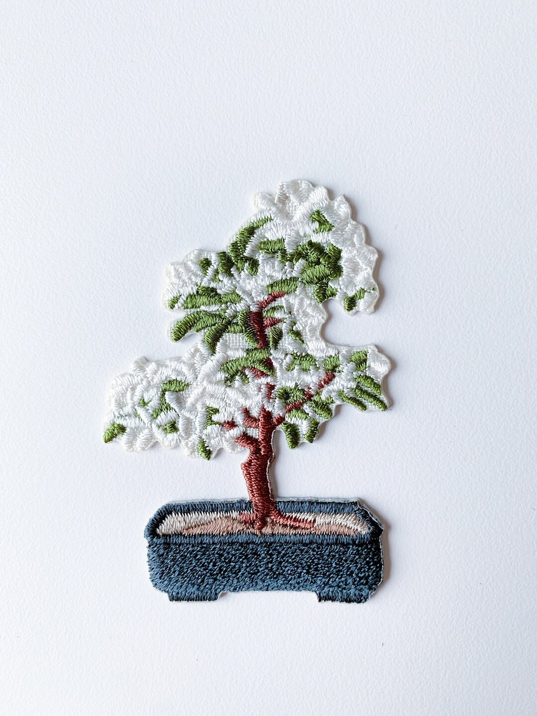 Bonsai Tree Iron-on Patch, Japanese Traditional Decorative Badge ...