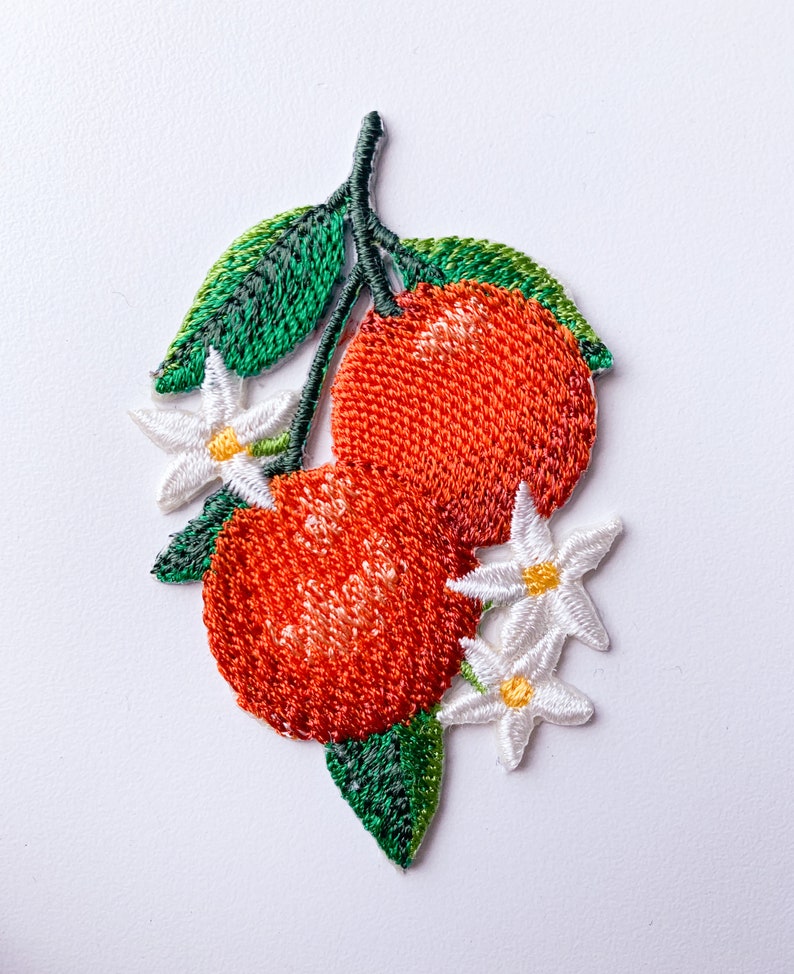 Small Fruit Iron on Patches, Cherry Mango Plum Pear Orange Lemon ...