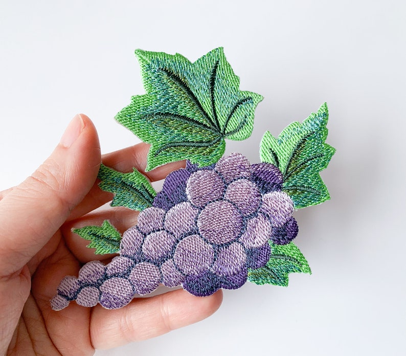 Grapes Iron on Patches, Summer Fruit Patch for Tote Bag Cloths Pouch ...