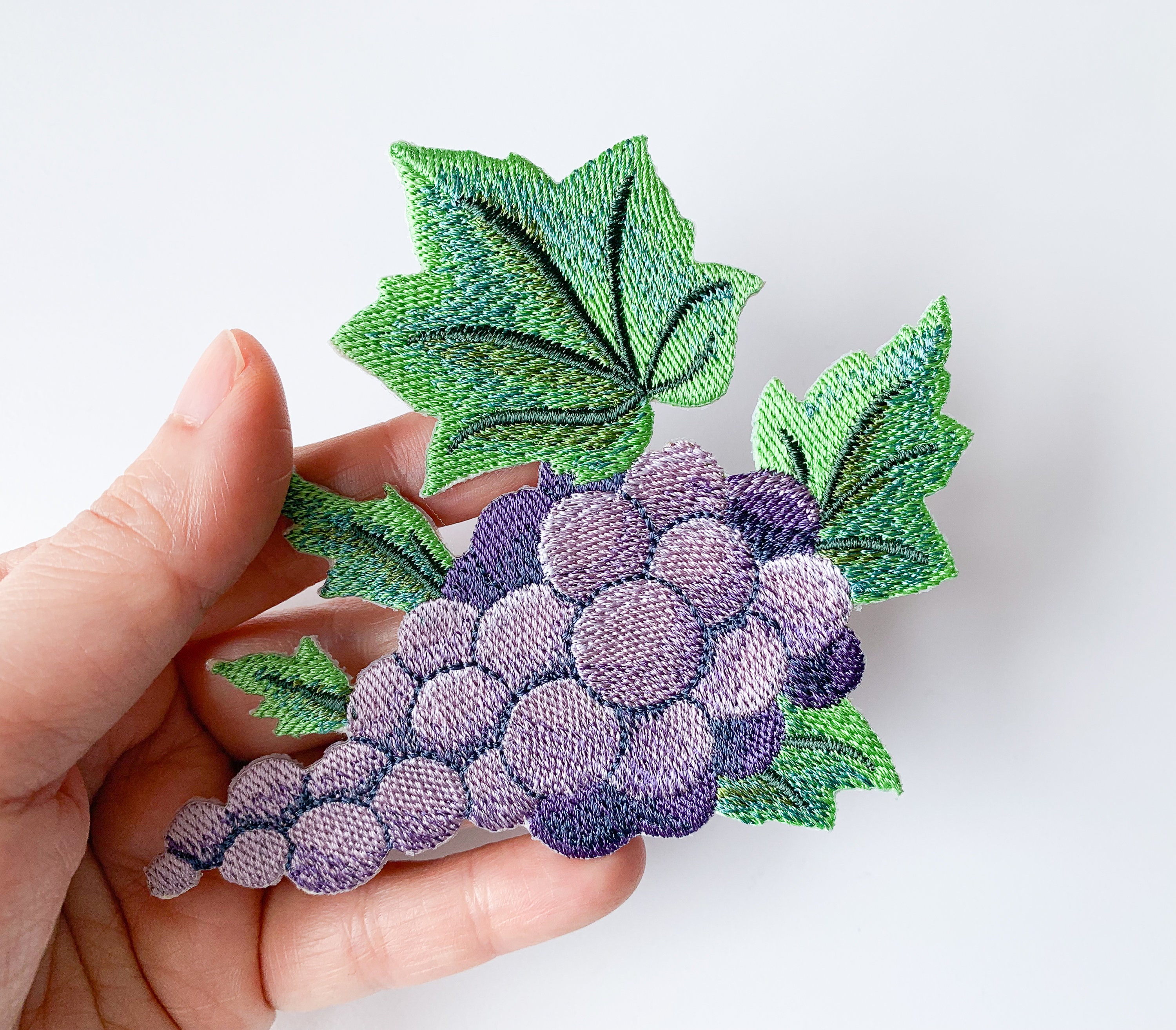 Grapes Iron on Patches, Summer Fruit Patch for Tote Bag Cloths Pouch ...