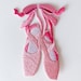 Ballet Shoes Patch, Pink Ballerina Shoes Embroidered Applique, Ballet Slippers Badge for Bag and ...