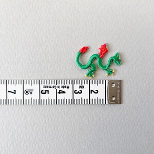 Set of Small Dragon Iron on Patch, Dragon Embroidery Applique, Mini ...