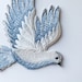 Peace Dove Bird Iron on Patch, Bird Embroidered Dove Applique Badge ...