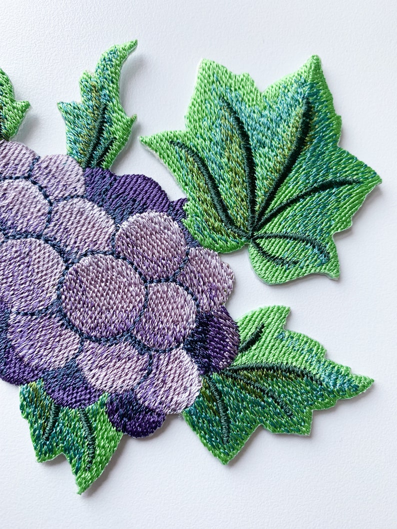 Grapes Iron on Patches, Summer Fruit Patch for Tote Bag Cloths Pouch ...