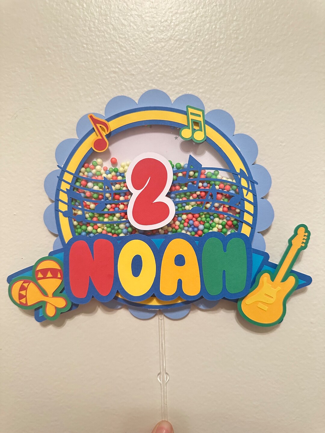 Music Birthday Cake Topper - Etsy
