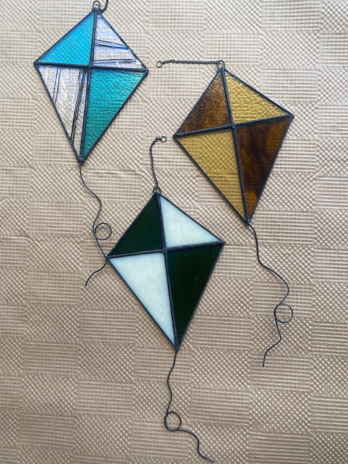 Stained Glass Kite Suncatcher - Etsy