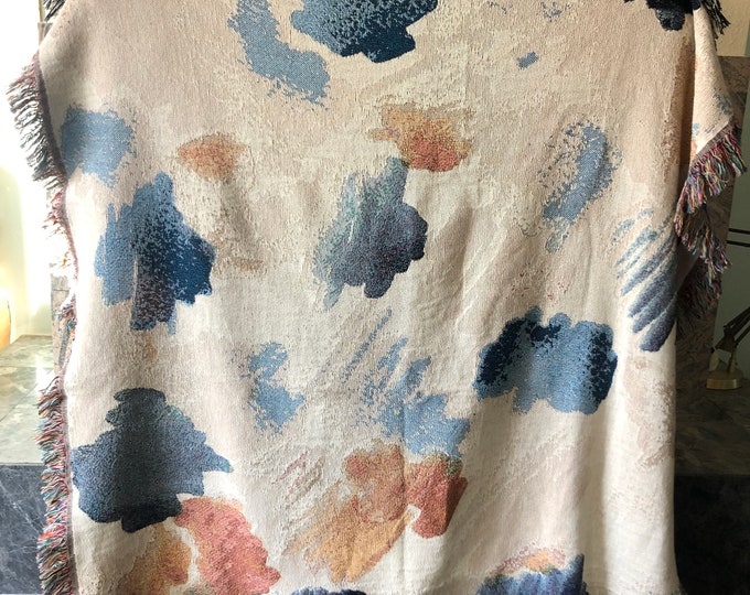 Palette Swatch- Woven Art Throw Blanket- Original Design- Made in USA ...